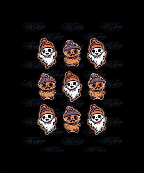 Pumpking Ghost Png Coquette Halloween Png Spooky Season Png Cute