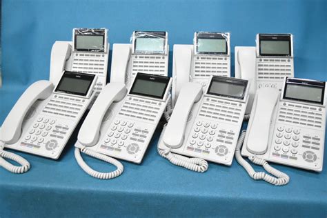 Yahooオークション Nec ビジネスフォン24ボタン多機能電話機8台 As