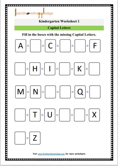 Free Printable Capital Uppercase Letter Tracing Worksheets Pdf