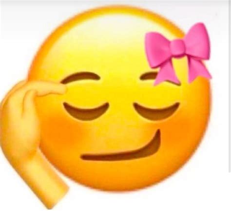 Smile Face With Bow Smile With Pink Bow Diva Meme Emoji
