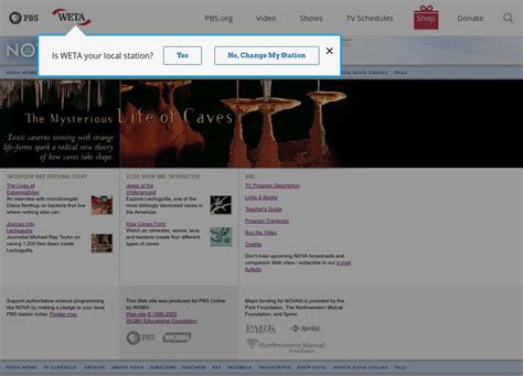 Pbs Nova The Mysterious Life Of Caves Website For 9th 10th Grade