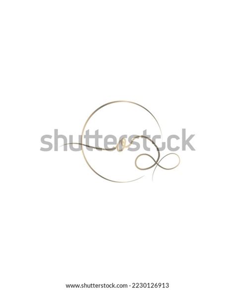 Trendy Flowing Signature Font O Vector Stock Vector Royalty Free