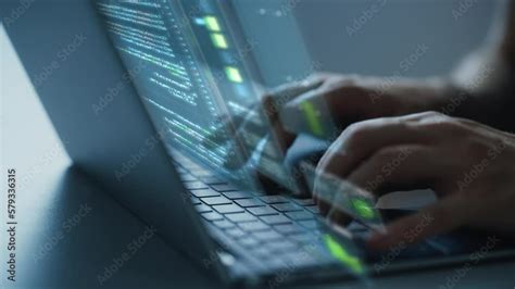 Software Programmer Working On Computer Engineering Neural Network