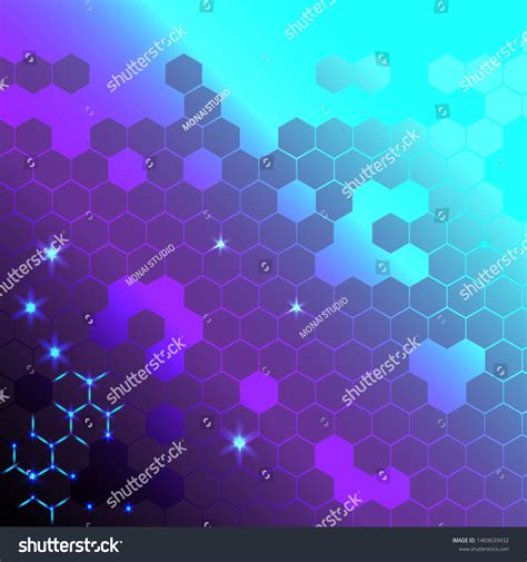 Abstract Hexagonal Pattern Vector Background Stock Vector Royalty Free
