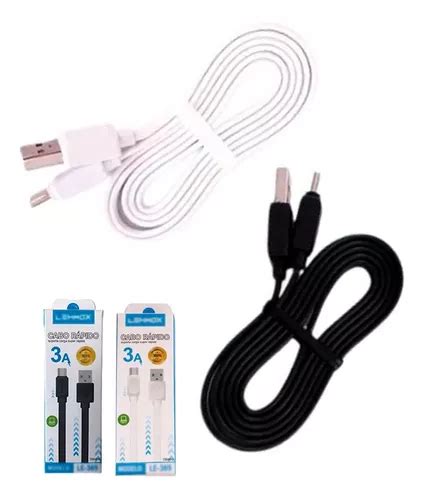 Cabo Turbo Carregador Usb Tipo Type C Dados R Pido Refor Ado Cor Preto Mercadolivre