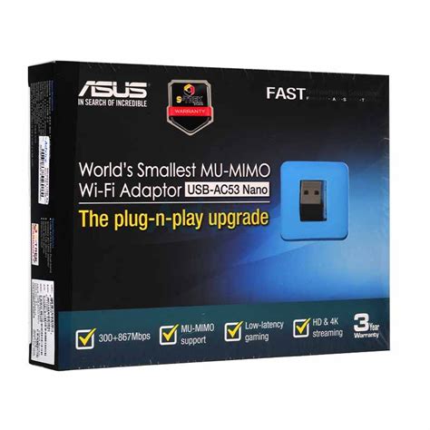 Wireless Usb Adapter Asus Usb Ac53 Nano Ac1200 Dual Band