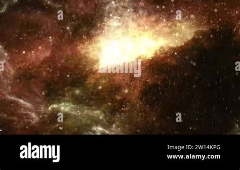 Asteroid Belt Meteor Shower And Nebula Galaxy Particles 4k Seamless