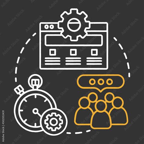 Beta Testing Chalk Concept Icon Software Development Stage Idea Thin