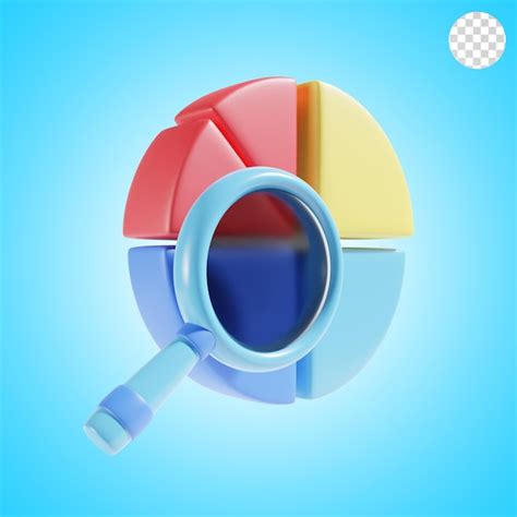 Premium Psd Analysis Chart Icon 3d Illustration
