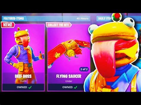New Beef Boss Durr Burger Skin Gameplay In Fortnite New Fortnite