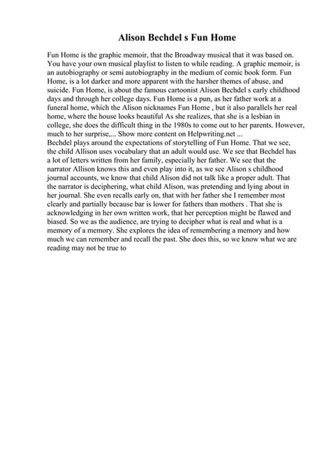 Narrative Interview Essay Example Narrative Interview Assignment