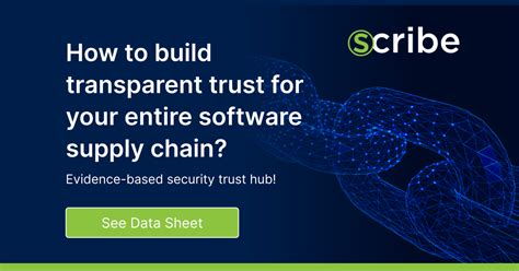 Scribe Data Sheet End To End Software Supply Chain Security