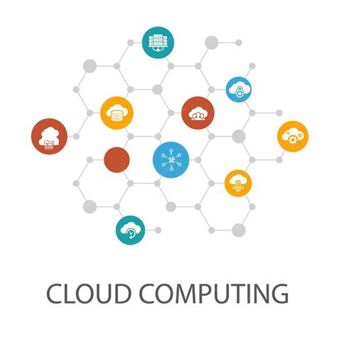 Premium Vector Cloud Computing Presentation Template Cover Layout And