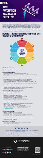 Test Automation Assessment Checklist Pdf