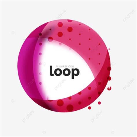 Circle Loop Vector Png Images Loop Circle Business Icon Modern