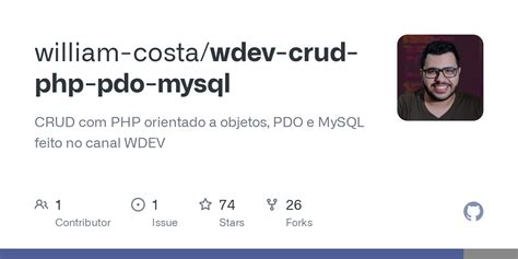 GitHub William Costa Wdev Crud Php Pdo Mysql CRUD PHP Orientado A Objetos PDO E MySQL