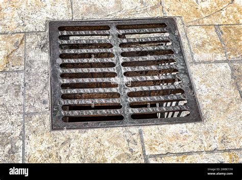 City Street Drainage System Urban Runoff Infrastructure Pavement