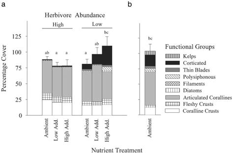 Abundance Of Macrophyte Functional Groups A Total Percentage Cover