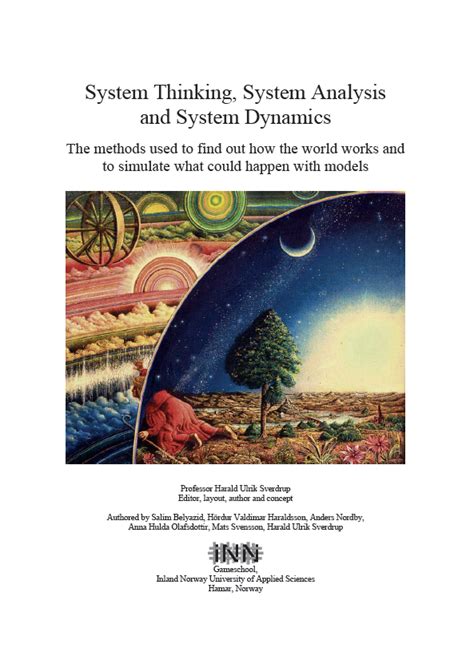 system thinking system analysis and system dynamics oplandske bokforlag