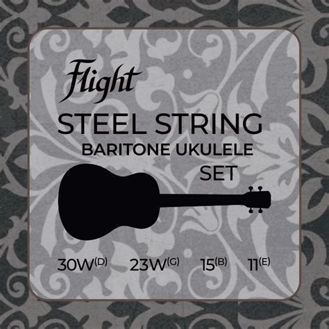 Flight Fbss 200 Baritone Steel Strings Flight Ukuleles