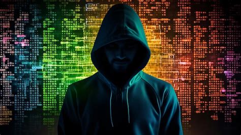premium ai image portrait of anonymous robotic hacker concept of