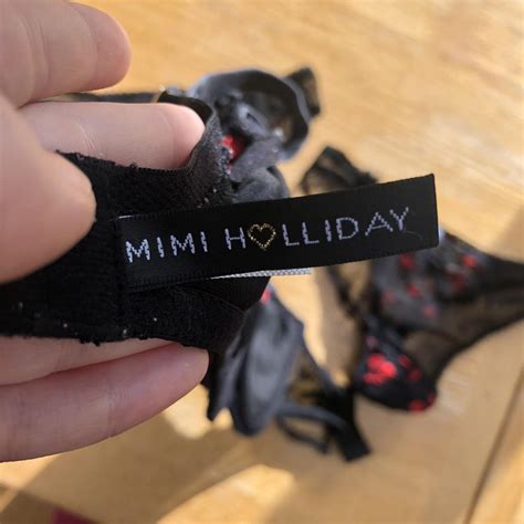Mimi Holliday Black And Red Cherry Bra And Two Depop