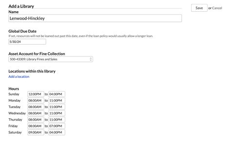Step One Set Up Libraries And Locations Populi Knowledge Base