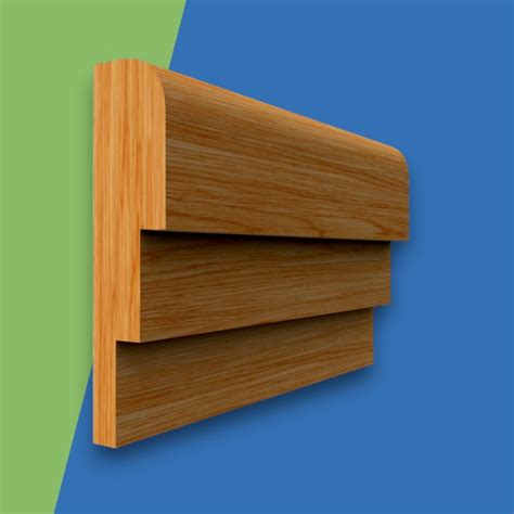 Large Stepped Oak Dado Rail