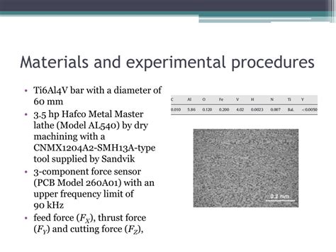 Ppt Characteristics Of Cutting Forces And Chip Formation In Machining Of Titanium Alloys