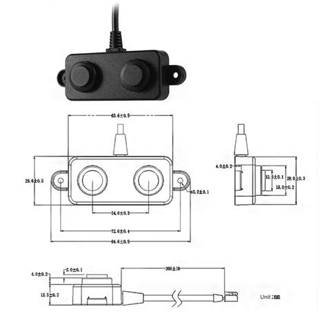 Sensor Module Ultrasonic Probe For Distance Water Level W Measurement