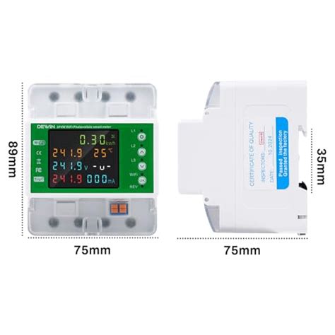 3 Phasen Smart Meter Tuya Wifi Überspannungsschutz E Infos