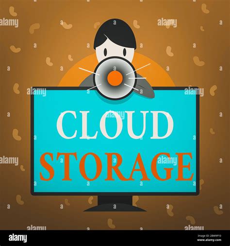 Conceptual Hand Writing Showing Cloud Storage Concept Meaning Computing Connect Devices To