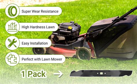 Amazon.com : 942-0741A Mower Blades Compatible with MTD Cub Cad et 21" Mower Deck, Mulching ...