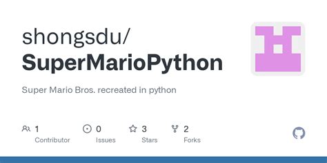 Github Shongsdu Supermariopython Super Mario Bros Recreated In Python