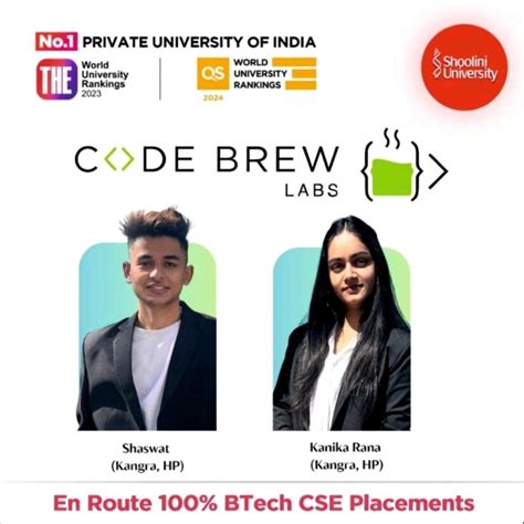 shoolini university on linkedin placements btechcse cse btech