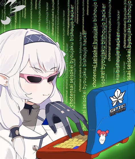 Safebooru 1girl Absurdres Black Background Black Gloves Black Hackerman Meme Blue Archive