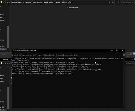 Bainjamin Lafalize On Linkedin Eevee Blender Console Blender3d Batchfile Rendering