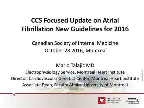 Pdf Ccs Focused Update On Atrial Fibrillation New Guidelines