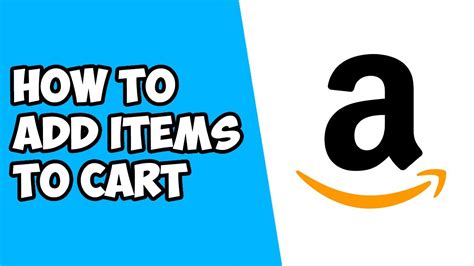 how to add items to cart on amazon youtube
