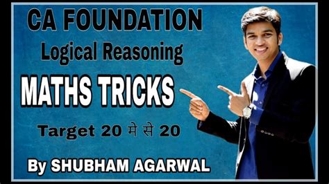 Ca Foundation Cseet Logical Reasoning Tricks Youtube
