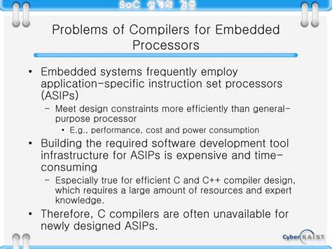 Ppt Compiler Issues For Embedded Processors Powerpoint Presentation