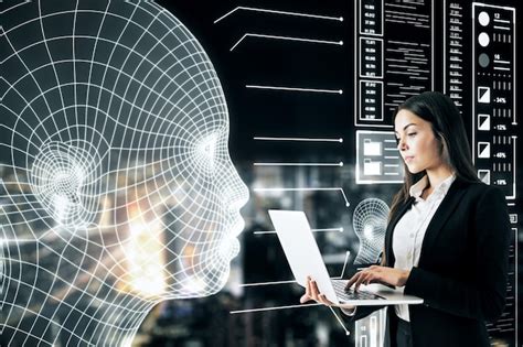 premium photo ai and big data concept