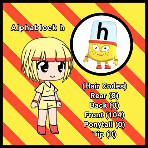 Alphablock H In Gacha Life By Squarelife On Deviantart