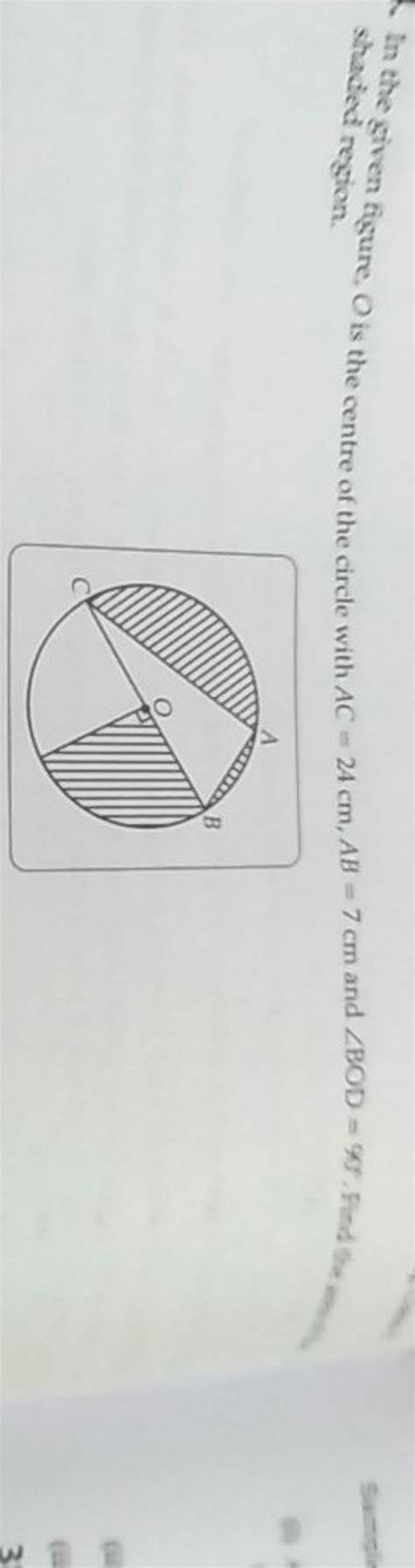 Th The Given Fig Shaded Region Filo