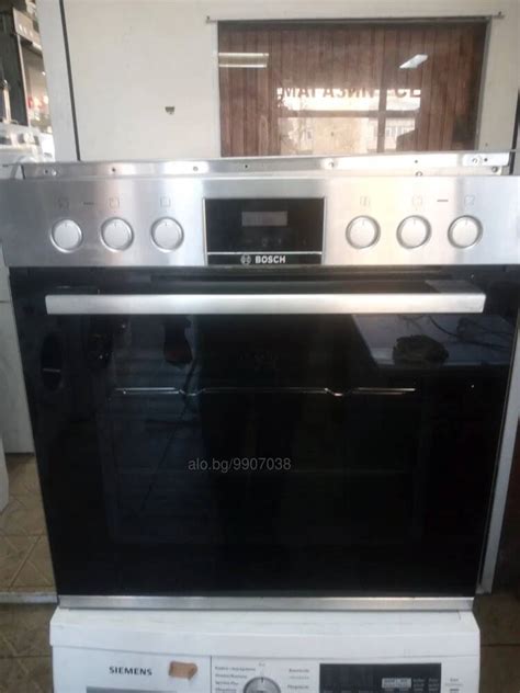 Иноксова печка за вграждане Бош Bosch с 2 години гаранция Печка фурна Готварски печки