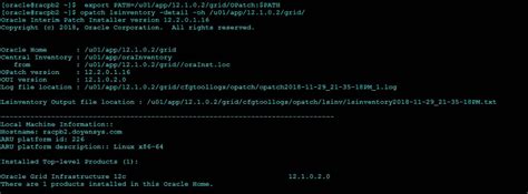 Step By Step Apply Rolling Psu Patch In Oracle Database 12c Rac