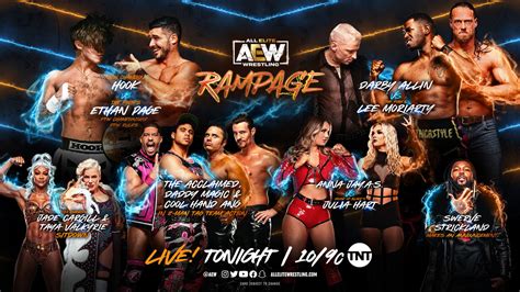 Aew Rampage Live Results Darby Allin Vs Lee Moriarty