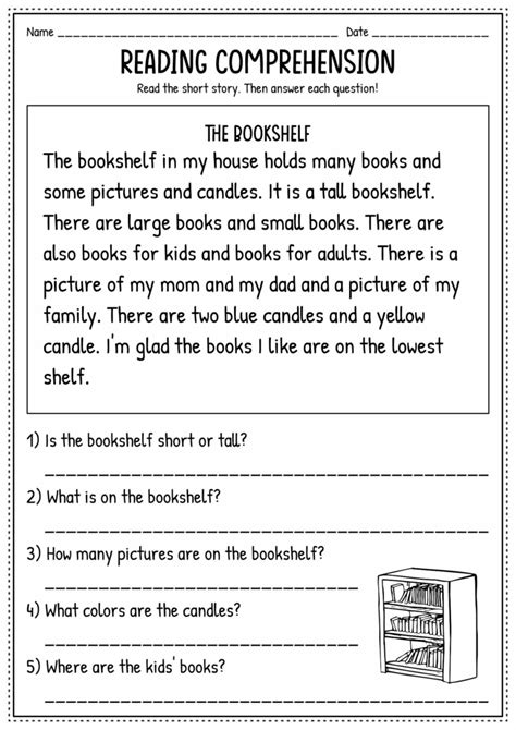 Second Grade Reading Worksheets Comprehension Reading Comprehension