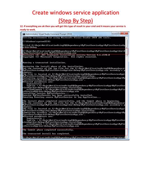 How To Create C Windows Service Application Pdf Computing Technology And Computing