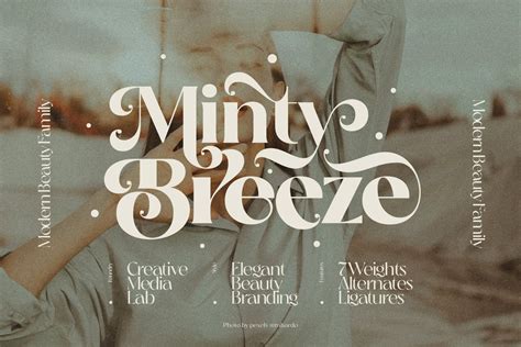 Minty Breeze Font Stylish Cursive Typeface